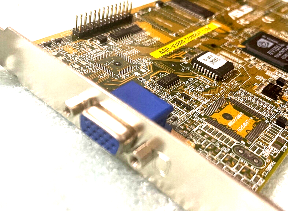 ASUS AGP-V3800 COMBAT 16M NVIDIA Riva TNT2 AGP VIDEO CARD VGA ONLY ...