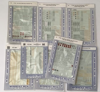 Mixed Lot Of Vintage HO Scale Train Car Microscale Decals | eBay