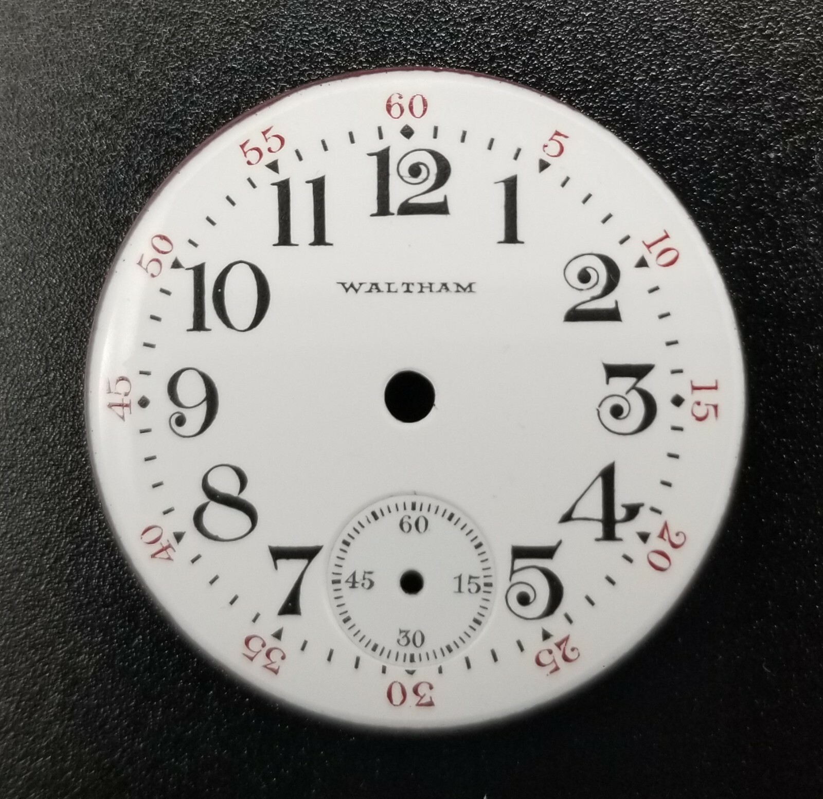 Waltham porcelain watch dial 3 0/s, perfect condition (3) | eBay