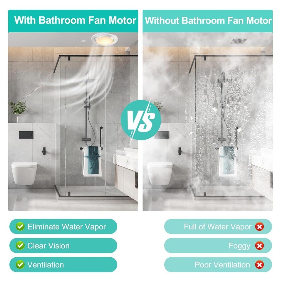 For Nutone 8663RP 8664RP 8814 671R S97017705 Bathroom Room Fan Motor ...