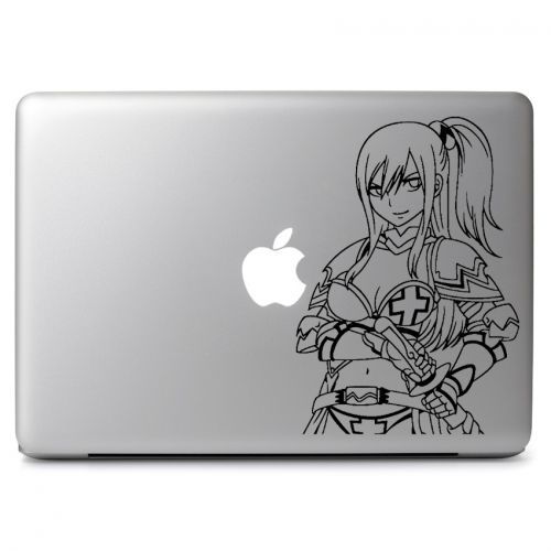 Fairy Tail Erza Scarlet Vinyl Sticker Decal for Macbook Laptop Car ...