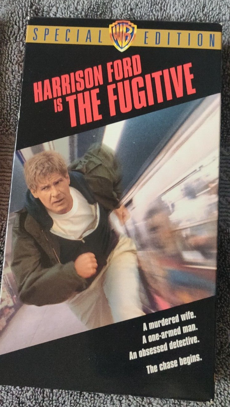 The Fugitive - Harrison Ford - VHS 21000 - Warner Bros - 1993 - PG-13 ...