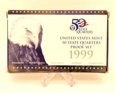 1999 United States Mint 50 State Quarters Proof Set with COA | eBay