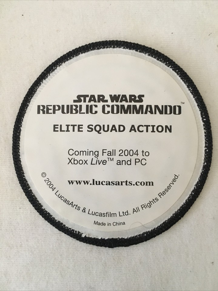 STAR WARS REPUBLIC COMMANDO Patch Sew On Vintage Rare Embroidered 2004 ...