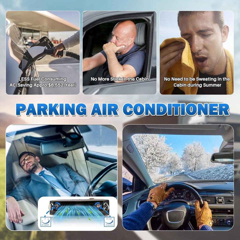 Underdash Air Conditioning 12V Conditioner Cooling A/C Kit Universal ...