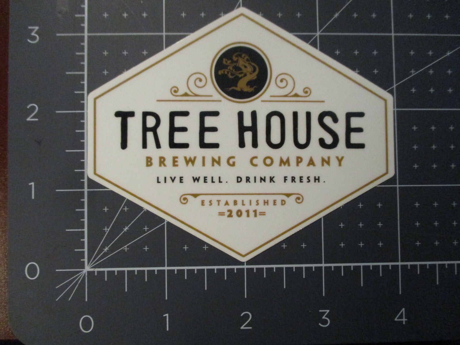 TREE HOUSE BREWING Julius Doppelganger Hexagon STICKER decal craft beer ...