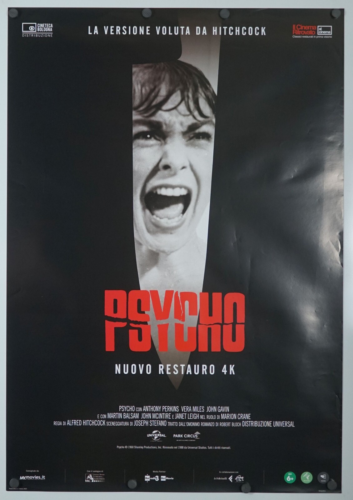Psycho - original movie poster 27x40 INTL IT one-sheet - Re-release 4K ...