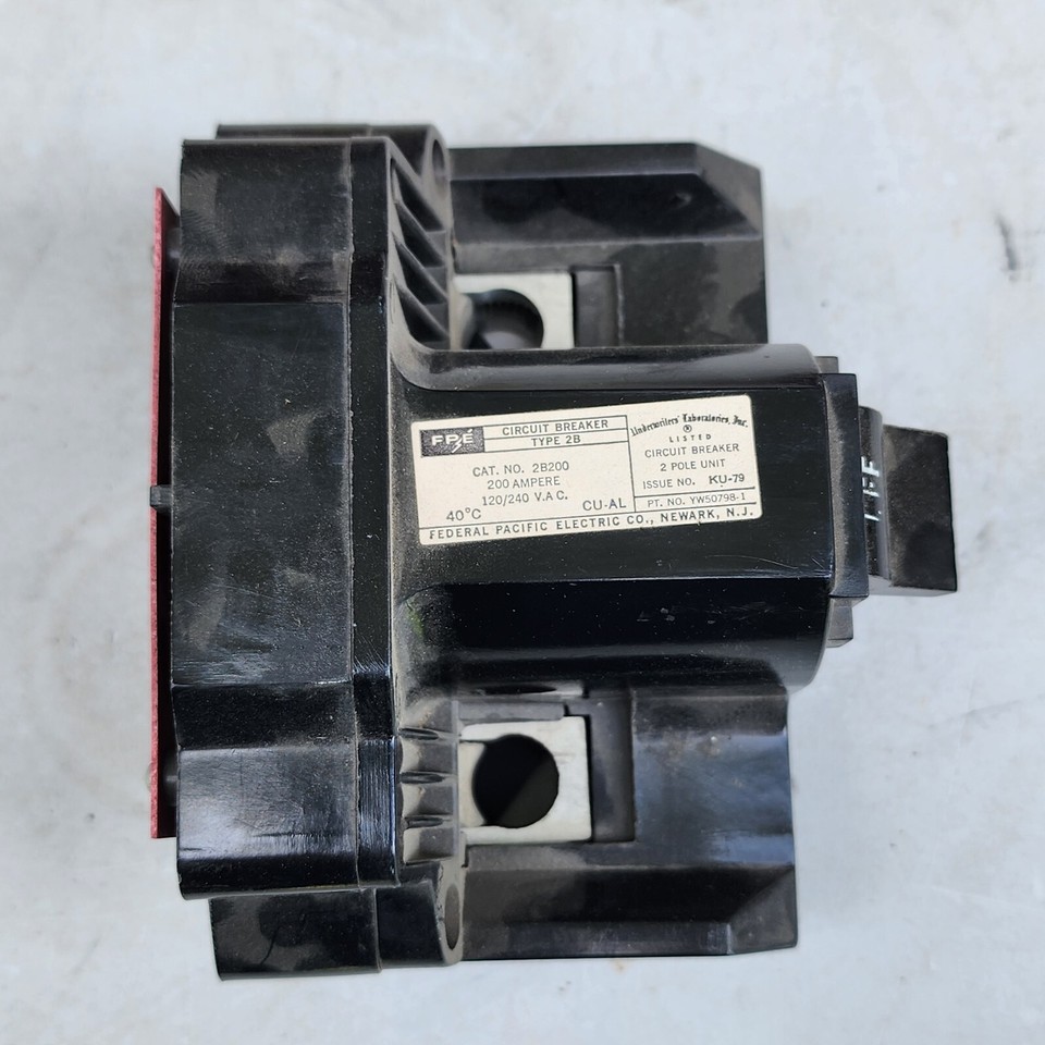 200 Amp FEDERAL PACIFIC Stab-Lok FPE type 2B MAIN 200A Breaker | eBay