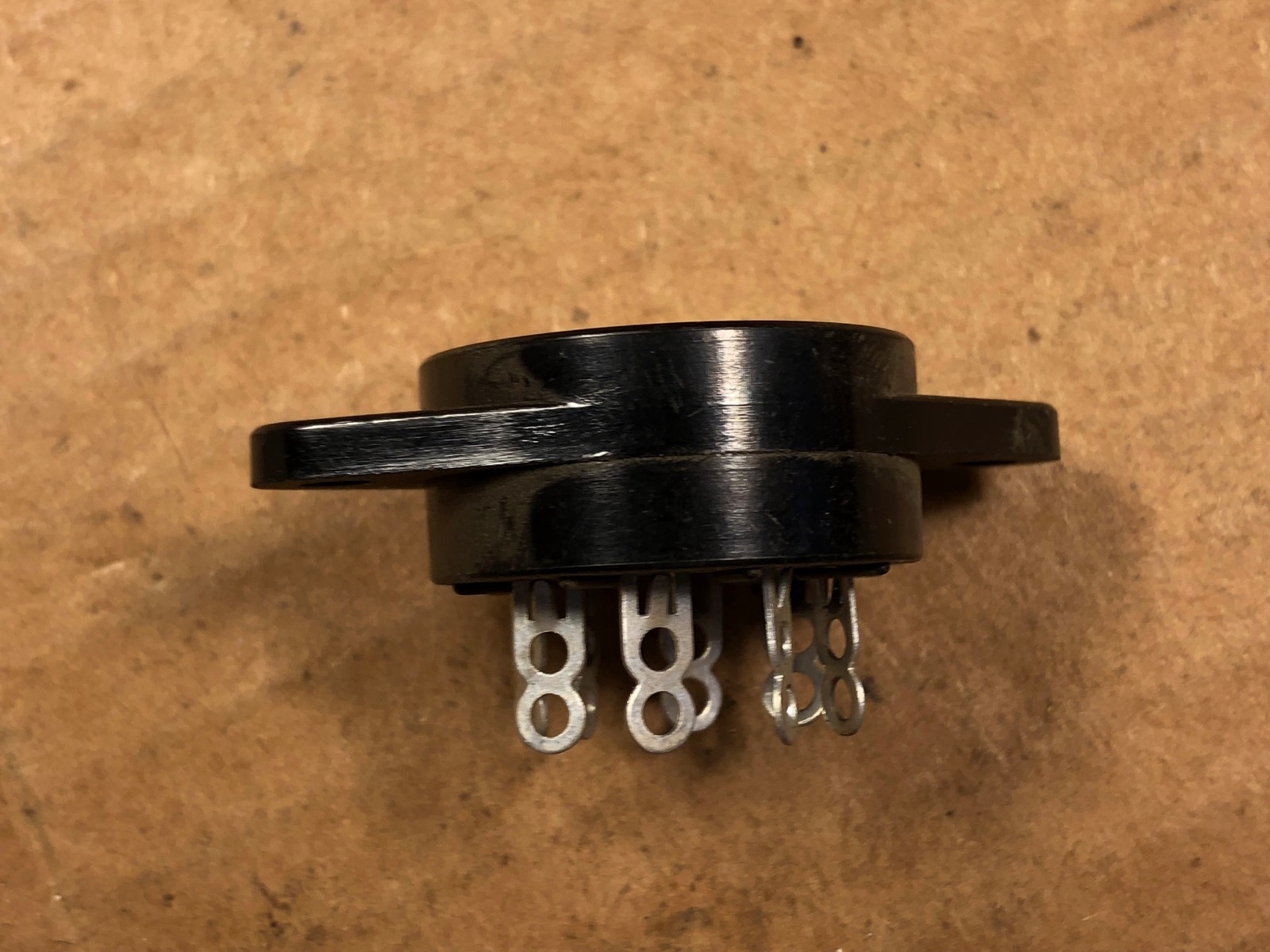 NOS Vintage Black 8-Pin Octal Vacuum Tube Socket USA Alcon Bakelite ...