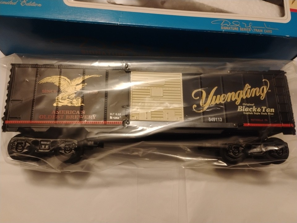 K-Line YUENGLING Black and Tan Beer TRAIN BOXCAR O-GAUGE 1999 | eBay
