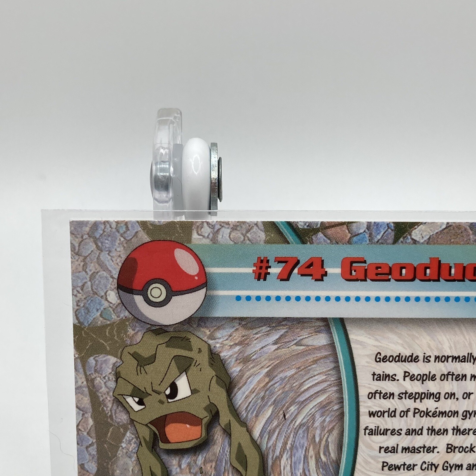 Geodude #74 Non-Foil Topps Blue Logo 1st Print Pokémon TV Animation ...