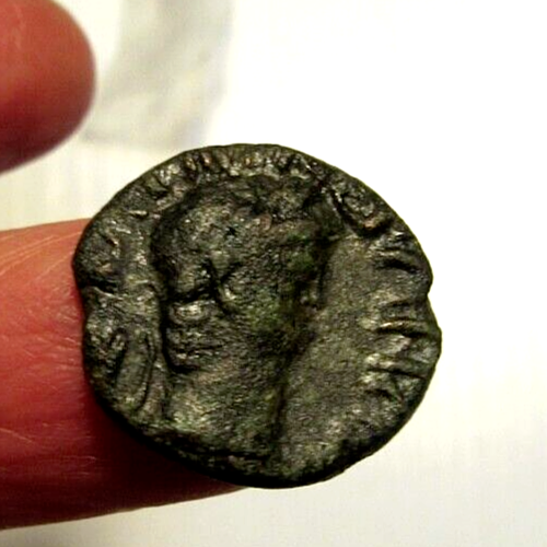 ROMAN PROVINCIAL AE BRONZE COIN OF NERO W/APOLLO KITHAROIDOS THESSALY ...