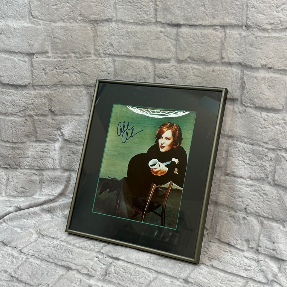 Autographed Gillian Anderson Glass Framed Picture 12x14 X-Files Show ...