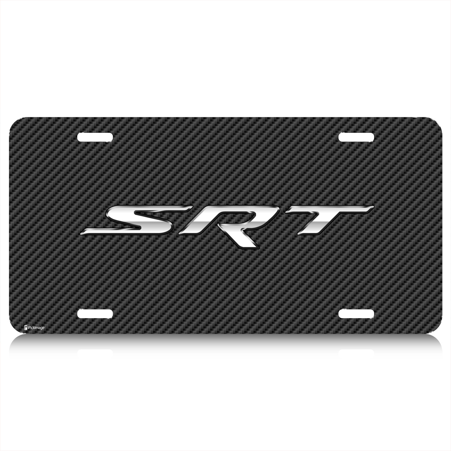 Dodge SRT Carbon Fiber Look Graphic Aluminum License Plate, Made in USA ...