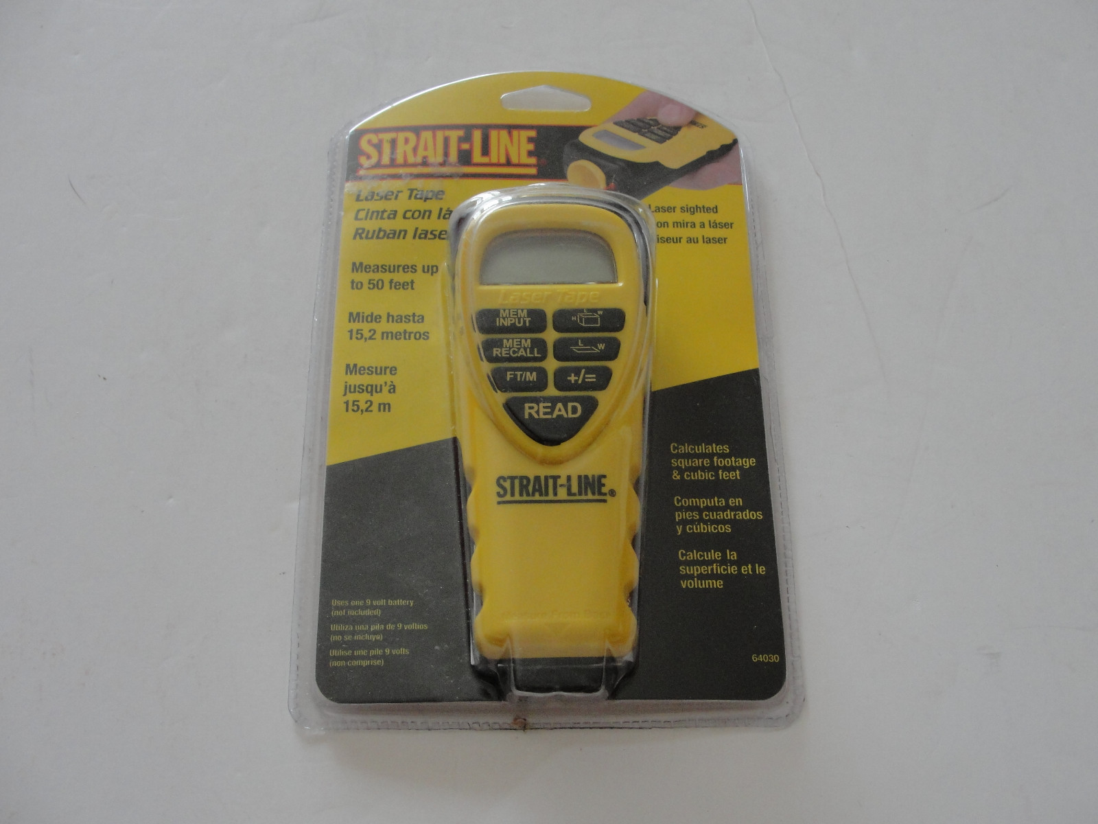 Strait-line Straight Laser Tape 64030 Measures up to 50' for sale ...