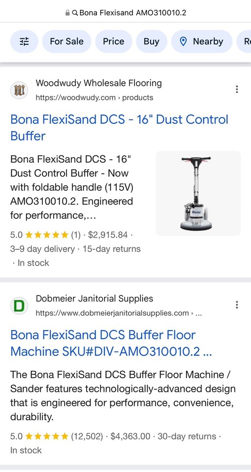Bona Dcs Floor Buffer 110 | eBay