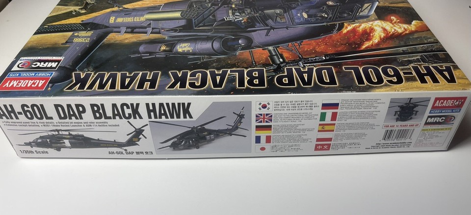 Academy 1/35 AH-60L BLACK HAWK Helicopter model kit | eBay