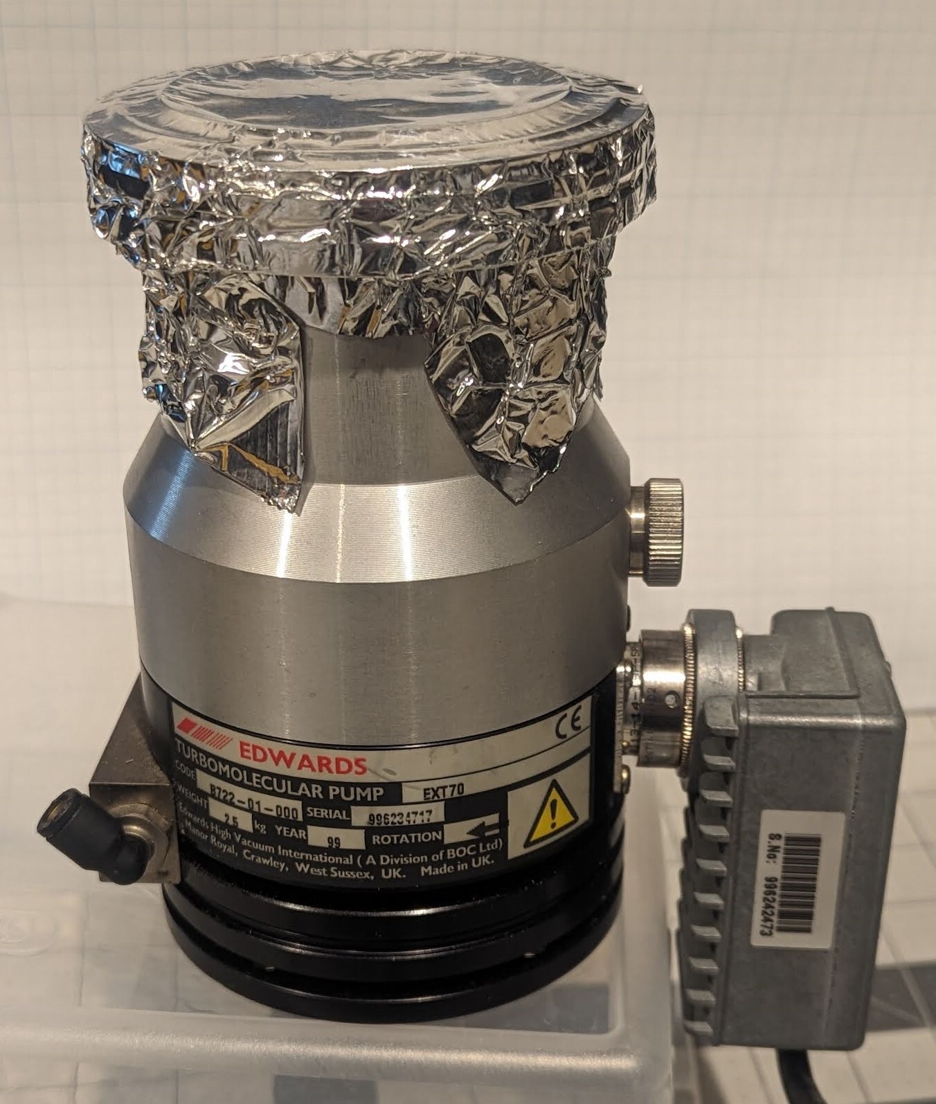 Edwards Turbomolecular Pump EXT70 & Controller EXDC80 | eBay