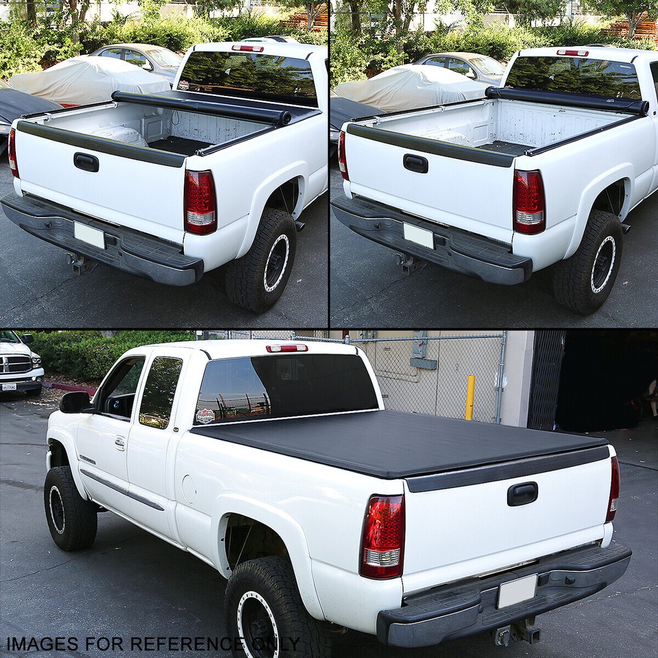 FOR 1973-1998 FORD F150 F250 F350 6.5FT FLEETSIDE BED SOFT ROLL-UP ...