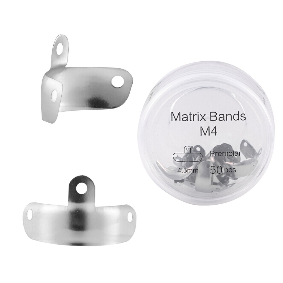 50 Pcs Dental Matrix Bands Palodent V3 Style Sectional Contoured ...