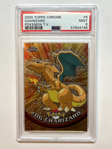 2000 Topps Chrome Charizard Pokemon T. V. #6 PSA 9 | eBay