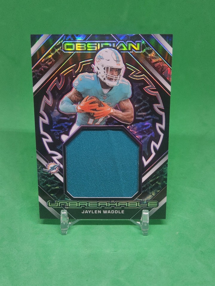 2023 Panini Obsidian Jaylen Waddle Unbreakable Patch #/75 Dolphins | eBay
