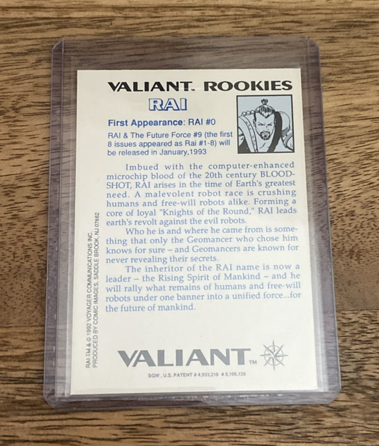 1992 COMIC IMAGES UNITY 6-CARD VALIANT ROOKIES CHROMIUM INSERT SET | eBay
