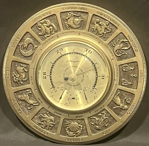 Vintage MCM Mid Century Modern Airguide Zodiac Barometer Weather ...