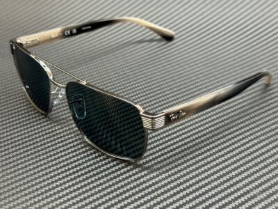 RAY BAN RB3751 004 R5 Gunmetal Blue Unisex 61 mm Sunglasses | eBay