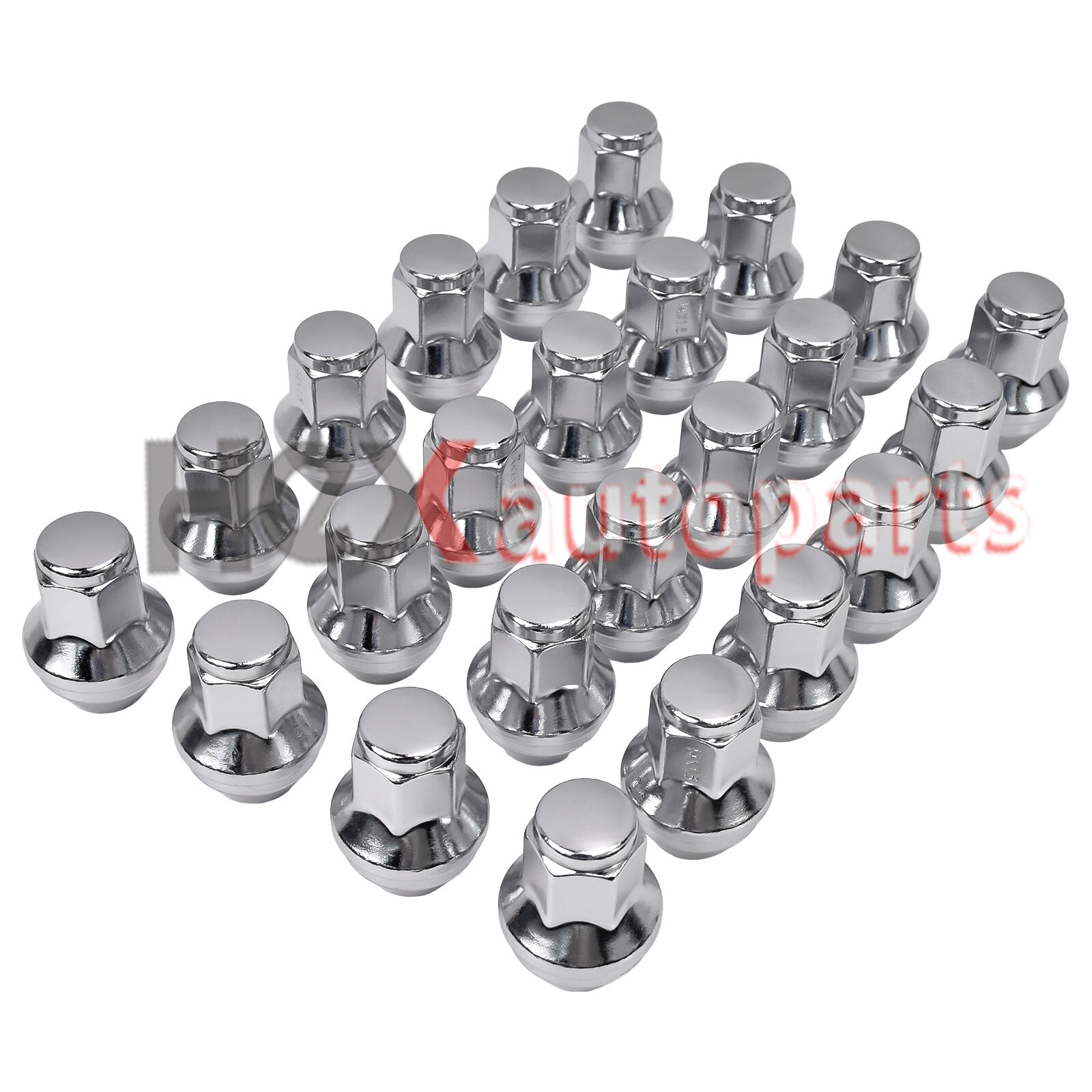 24PC Chrome Lug Nuts M14x1.5 fits Ford Expedition F150 Lobo Lincoln ...