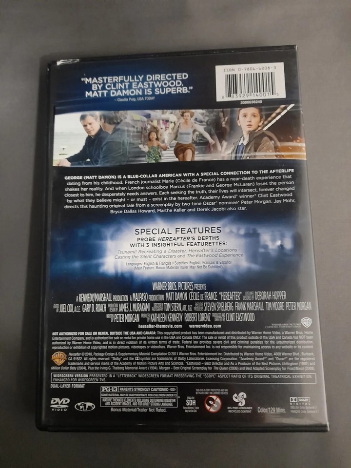 Hereafter (DVD) 883929140015 | eBay