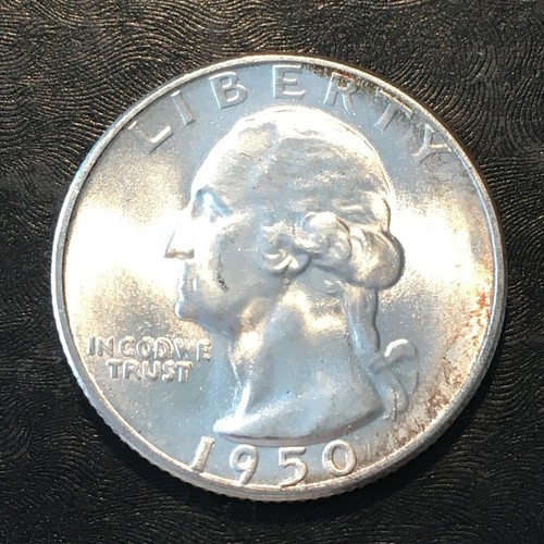 1950-S Washington Quarter - Direct from Original Uncirculated BU roll # ...