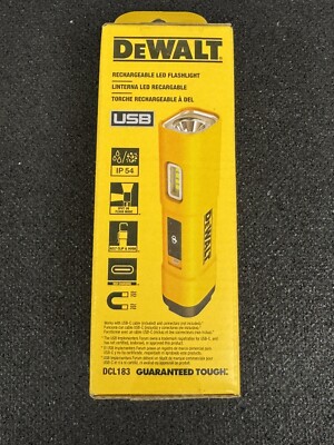 DEWALT LED Flashlight, USB-C Rechargeable, Magnetic Jobsite Light ...