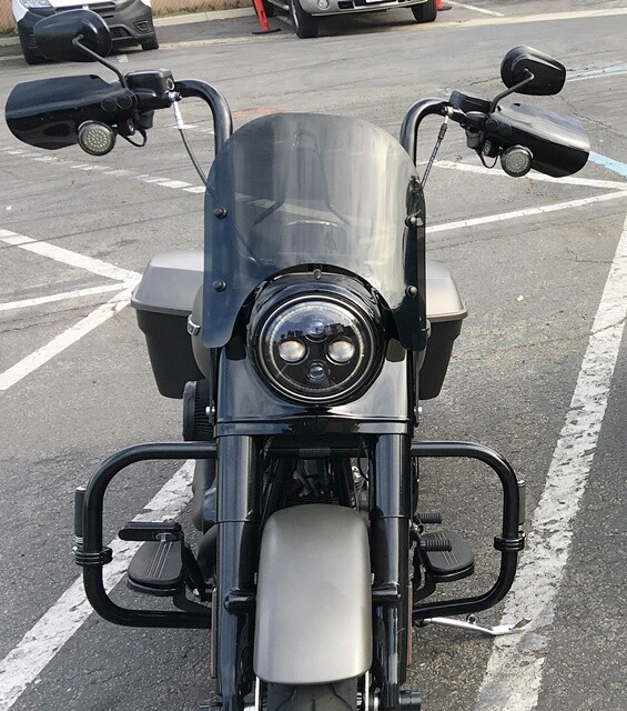 Calsci Tinted Sport 15" Windshield for Harley Road King, Free Wheeler ...