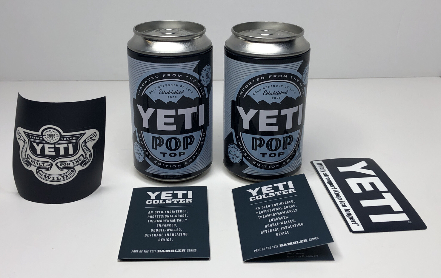 Yeti Pop Top Limited Edition Can (Lot of 2) New Free Ship | eBay
