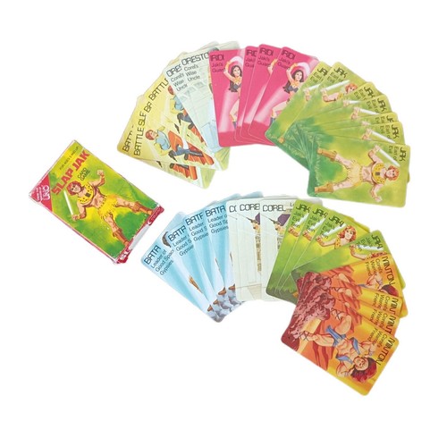 Vintage 1983 Slap Jak MOTU Fantasy Sci Fi Inspired Cards Game, Complete ...