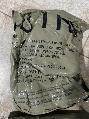 JSLIST Large/ Long Army Chemical Protection Trousers Sealed | eBay