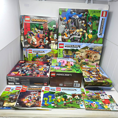 Lego Minecraft Empty Boxes 21169 21160 21166 21176 21163 21170 21167 ...