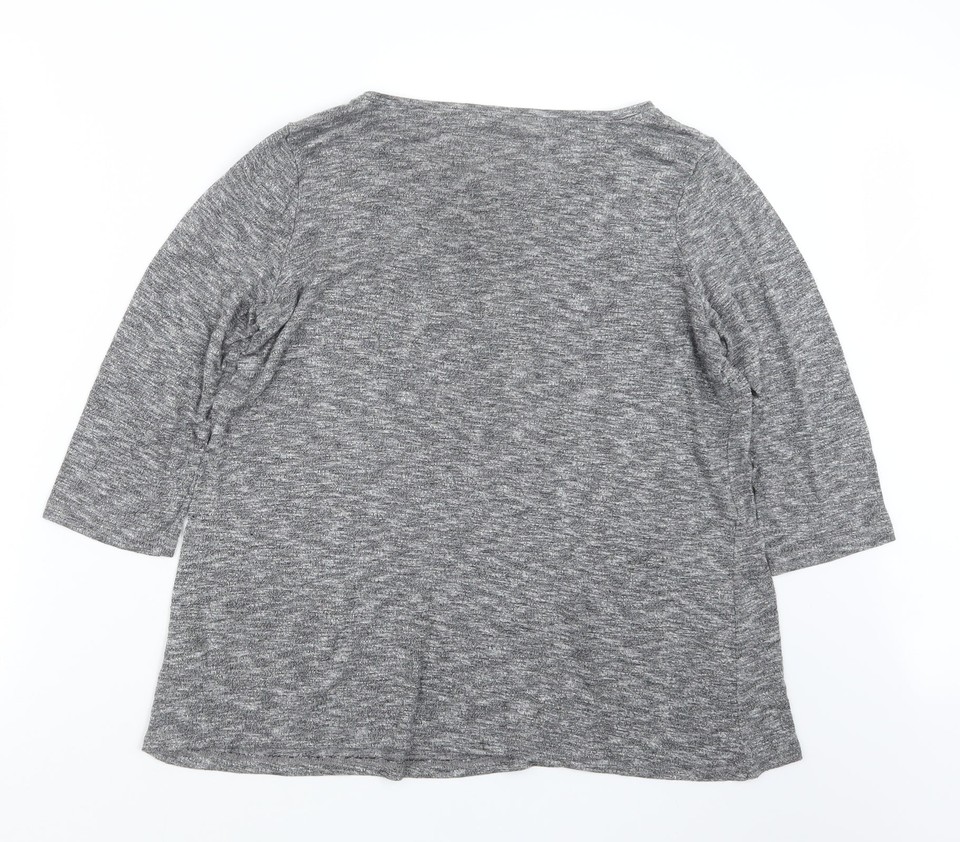 George Womens Grey Crew Neck Polyester Blend Jumper Size 14 | eBay UK