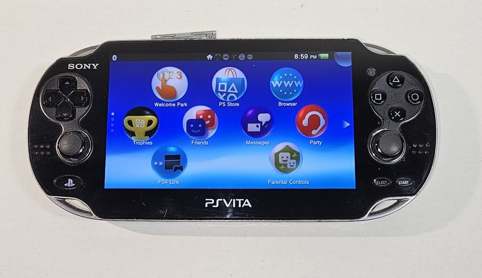 Sony Playstation Vita PS Vita PCH-1001 Handheld Console With 4 Games ...