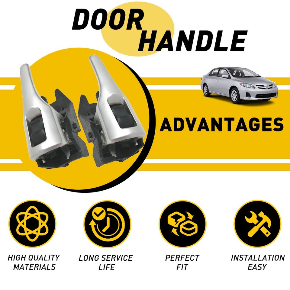For Toyota Corolla Matrix Pair Inside Door Handles Front/Rear Left ...