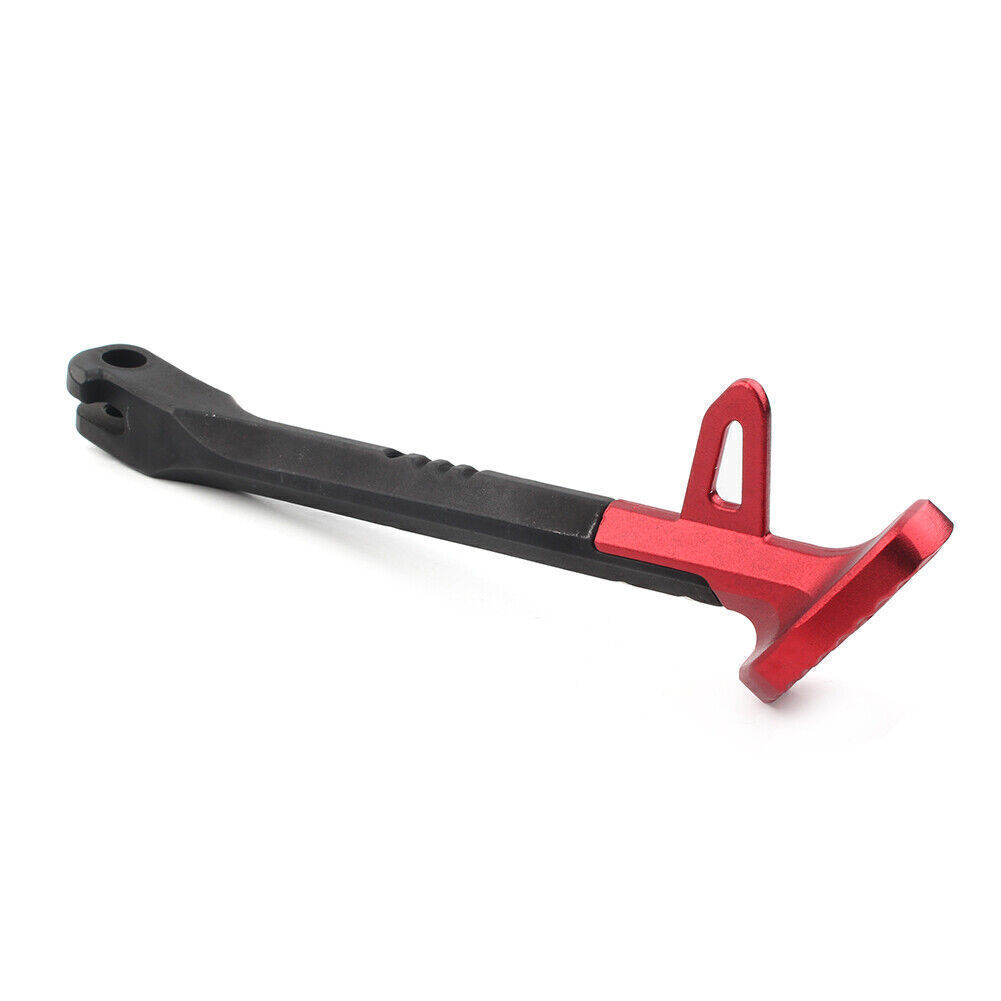 Motorcycle Single Side Stand Leg Kickstand Support Black+Red 250MM ...