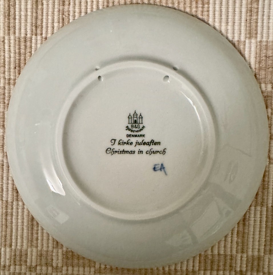 Bing & Grondahl 1968 Xmas Collector Plate Hand-Painted Porcelain ...