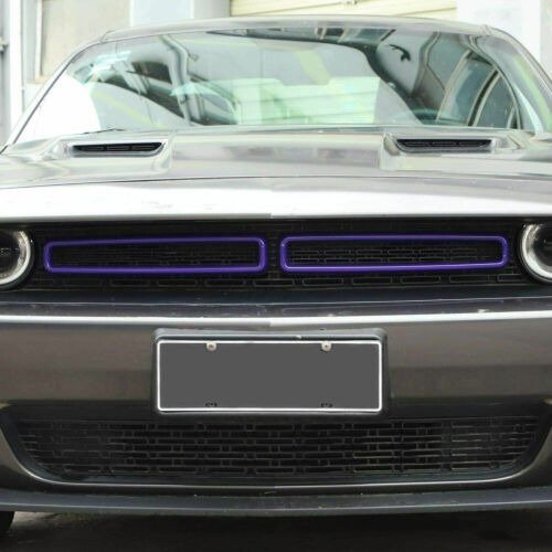 For Dodge Challenger Front Grill Mesh Grille Inserts Exterior Trim ...