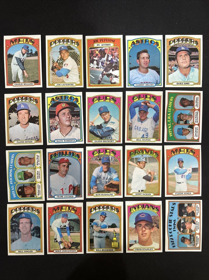 1972 TOPPS BASEBALL COMPLETE SET 787 Cards NM-MT / MINT SHARP Beautiful ...