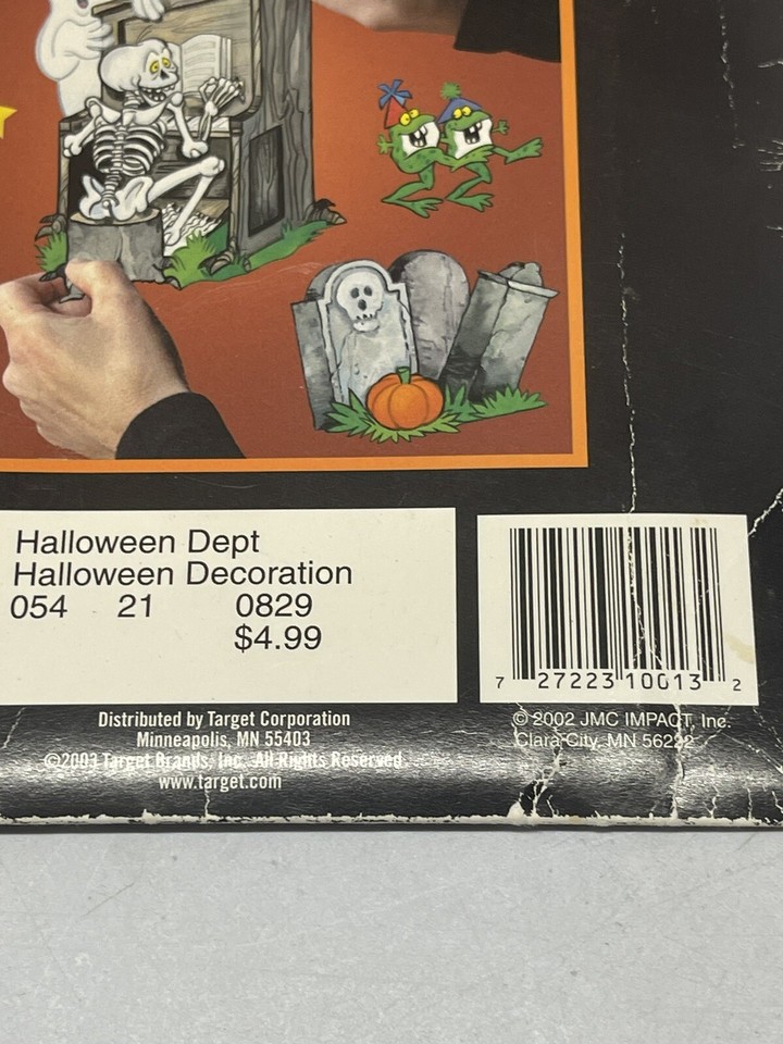 Halloween Cling Vinyl Y2K Window Decorating Kit 2003 ViNTAGE TARGET | eBay