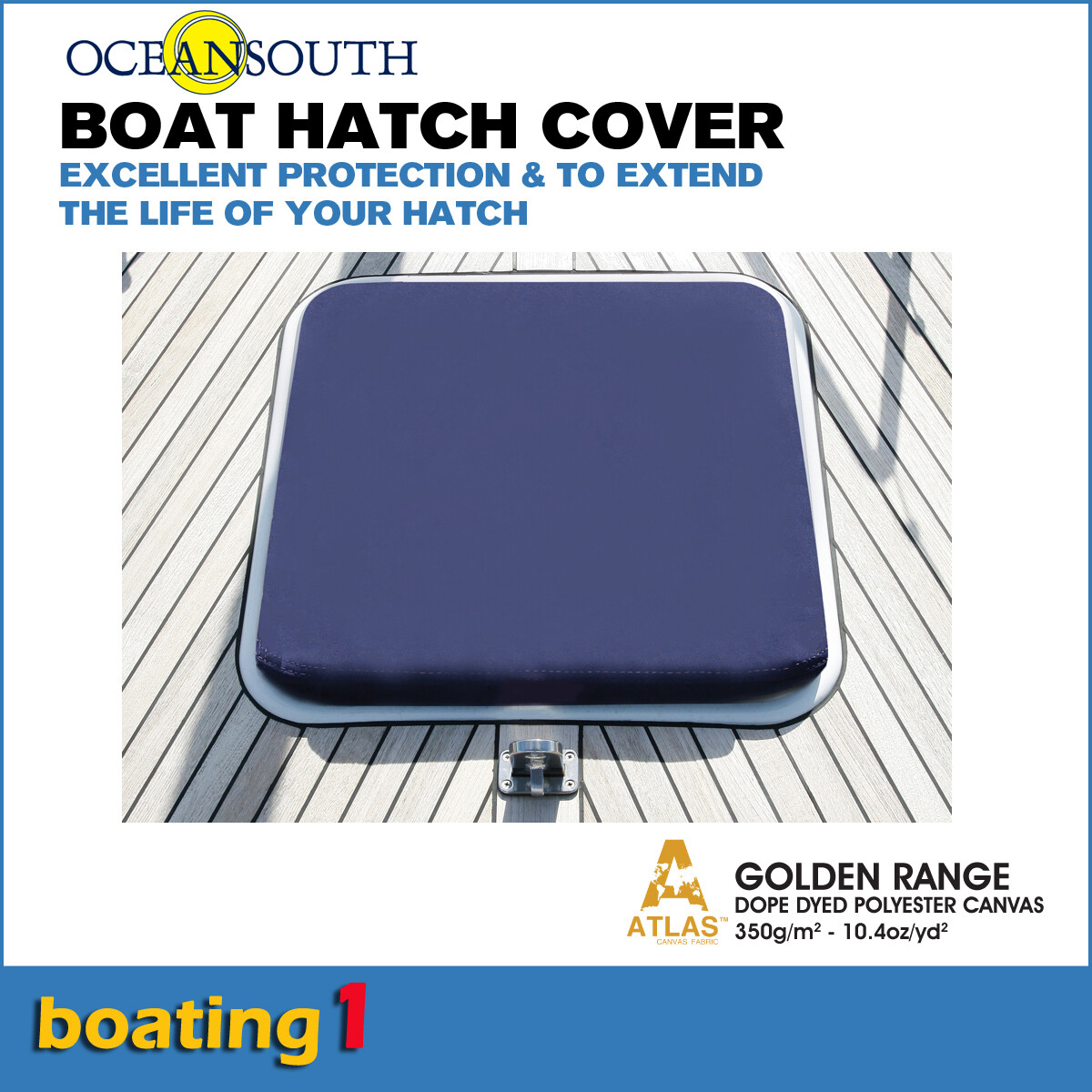 Marine Deck Hatch Boat Deck Hatch Cover Square 860 x 860mm - Oceansouth ...
