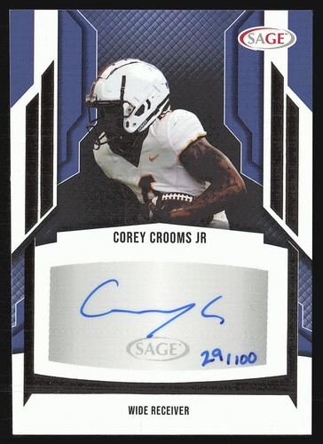 2024 Sage #A-CCJ Corey Crooms Jr. Auto /100 | eBay