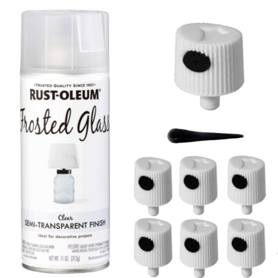 6 Spray Paint Nozzles for Rust-Oleum Frosted Glass Spray Paint - NO CAN ...