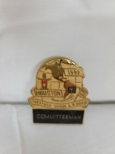 1992 Houston Livestock Show & Rodeo Committeeman Pin Badge | eBay